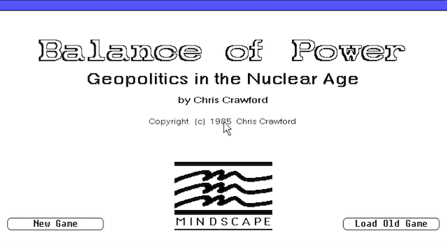 Balance of Power (1985) | PCjs Machines